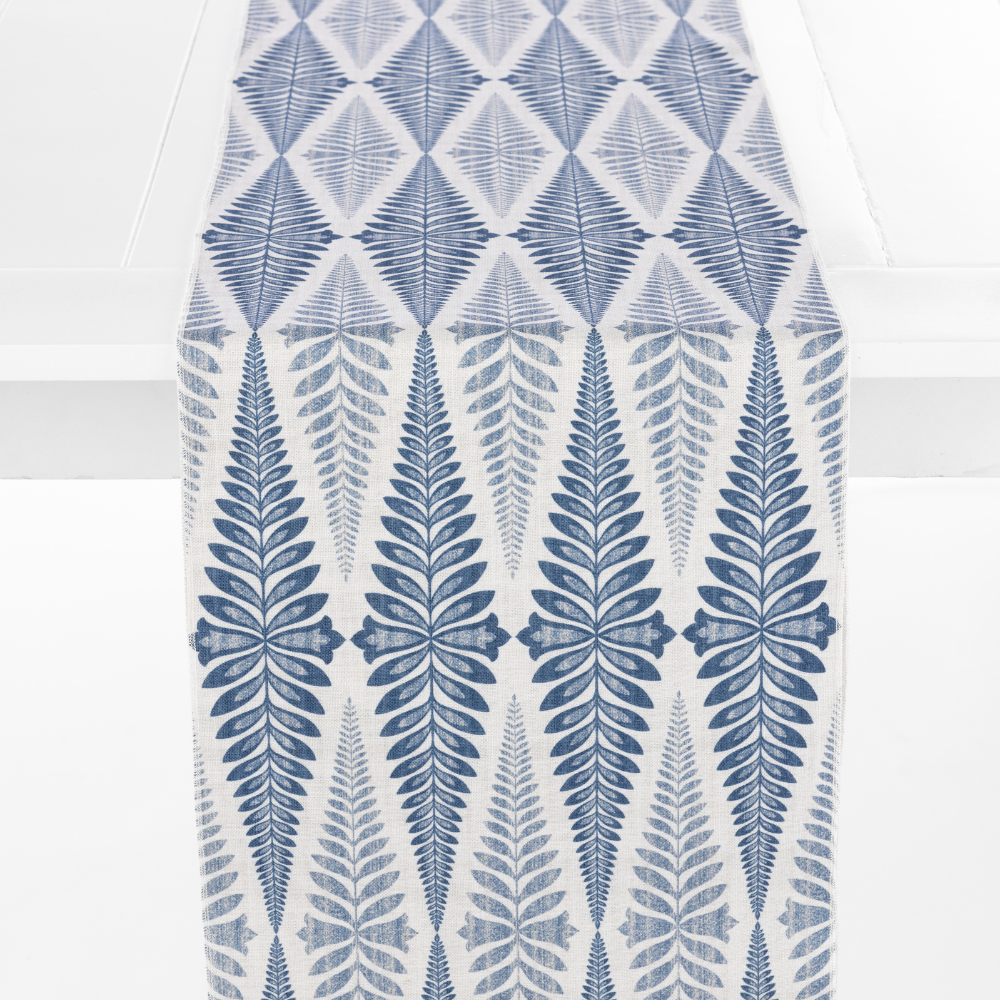Jolie Indigo Table Runner - Reverie Social